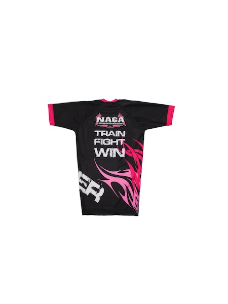 NAGA PINK TRIBAL RASH GUARD - NAGA Clothing & Merchandise