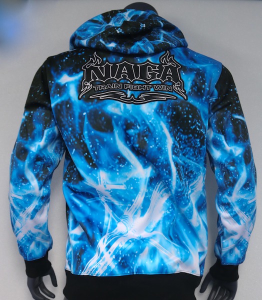 NAGA BLUE FLAME PULL HOODIE - NAGA Clothing & Merchandise