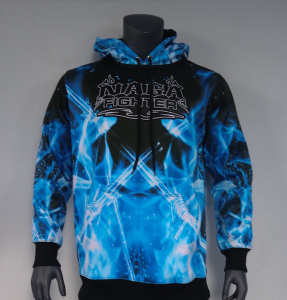 NAGA BLUE FLAME PULL HOODIE - NAGA Clothing & Merchandise